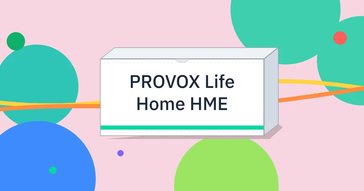 Symbolbild: Packung mit der Aufschrift PROVOX Life Home HME (PZN 19625808) – Verfügbarkeit und Bezug in Apotheken in Frankfurt am Main