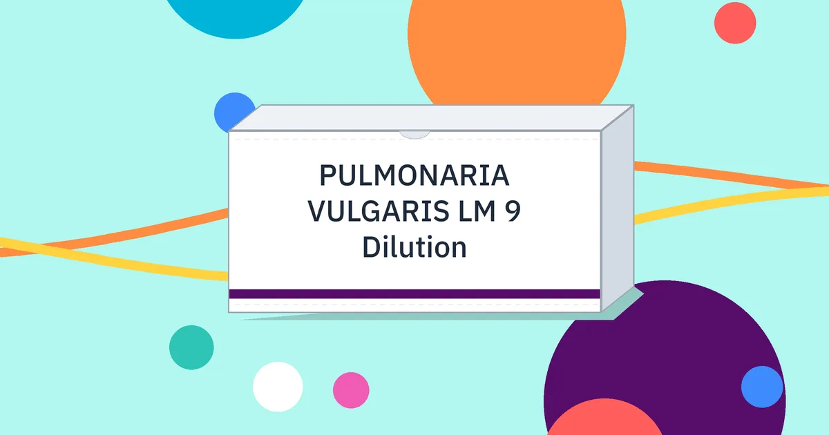 Symbolbild: Packung mit der Aufschrift PULMONARIA VULGARIS LM 9 Dilution (PZN 13670819) – Verfügbarkeit und Bezug in Apotheken in Frankfurt am Main