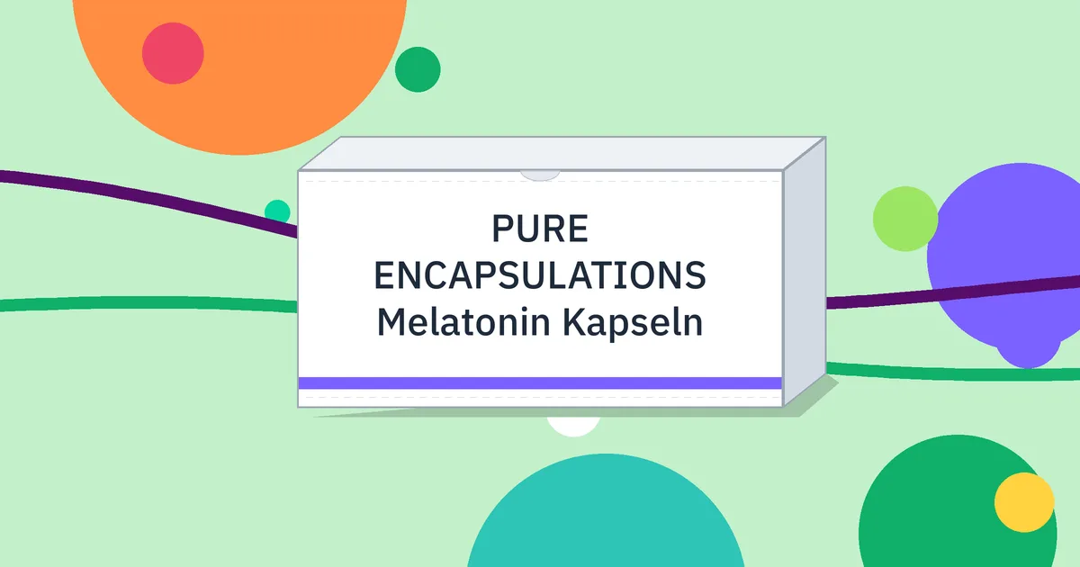 Symbolbild: Packung mit der Aufschrift PURE ENCAPSULATIONS Melatonin Kapseln (PZN 18497337) – Verfügbarkeit und Bezug in Apotheken in Frankfurt am Main