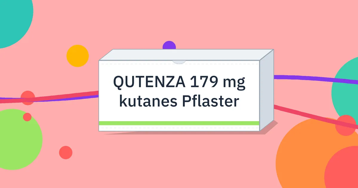 Symbolbild: Packung mit der Aufschrift QUTENZA 179 mg kutanes Pflaster (PZN 14852617) – Verfügbarkeit und Bezug in Apotheken in Frankfurt am Main
