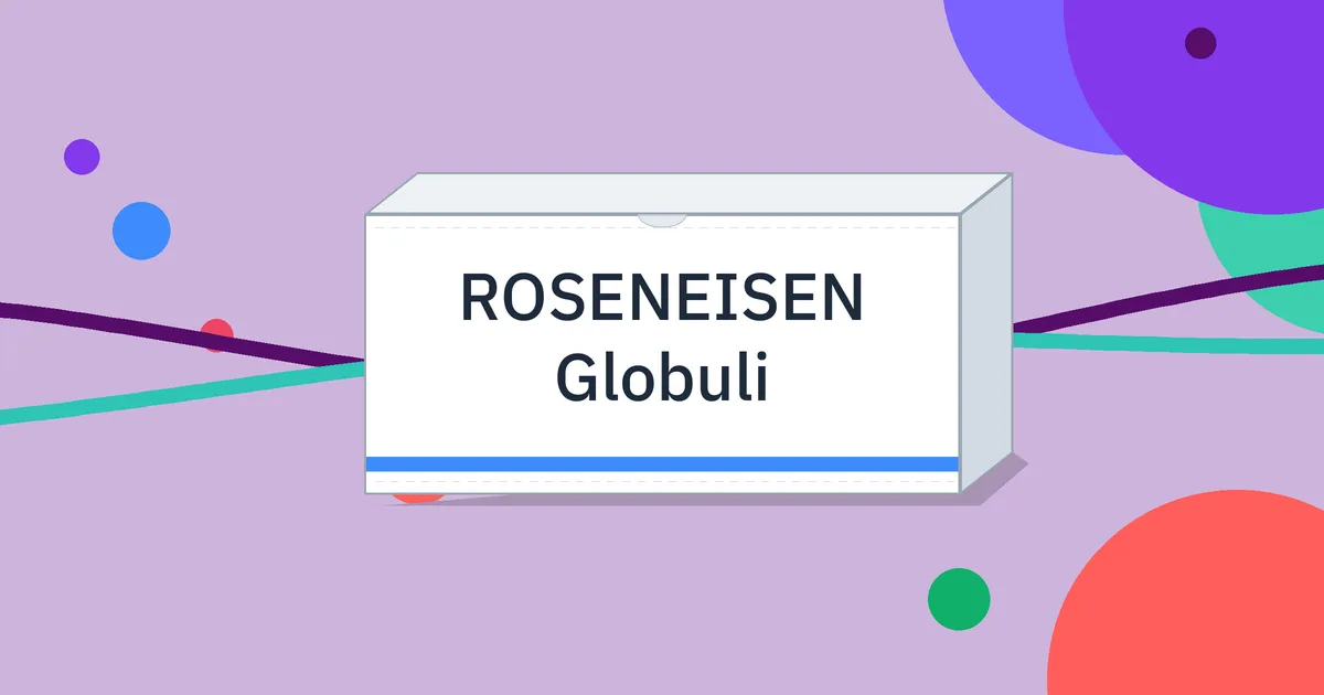 Symbolbild: Packung mit der Aufschrift ROSENEISEN Globuli (PZN 08787436) – Verfügbarkeit und Bezug in Apotheken in Frankfurt am Main