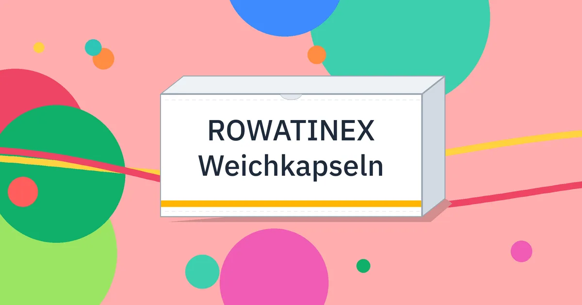 Symbolbild: Packung mit der Aufschrift ROWATINEX Weichkapseln (PZN 00888327) – Verfügbarkeit und Bezug in Apotheken in Frankfurt am Main