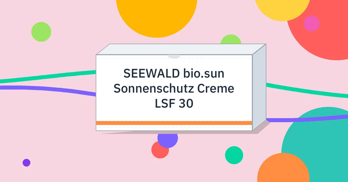 Symbolbild: Packung mit der Aufschrift SEEWALD bio.sun Sonnenschutz Creme LSF 30 (PZN 19549183) – Verfügbarkeit und Bezug in Apotheken in Frankfurt am Main