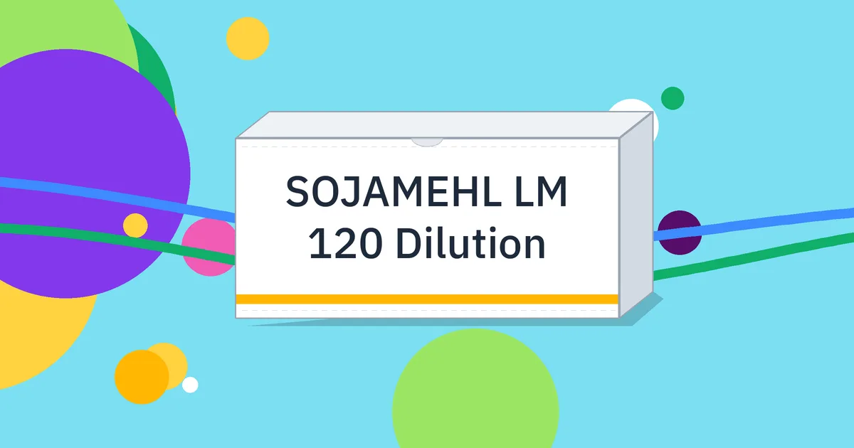 Symbolbild: Packung mit der Aufschrift SOJAMEHL LM 120 Dilution (PZN 13681496) – Verfügbarkeit und Bezug in Apotheken in Frankfurt am Main