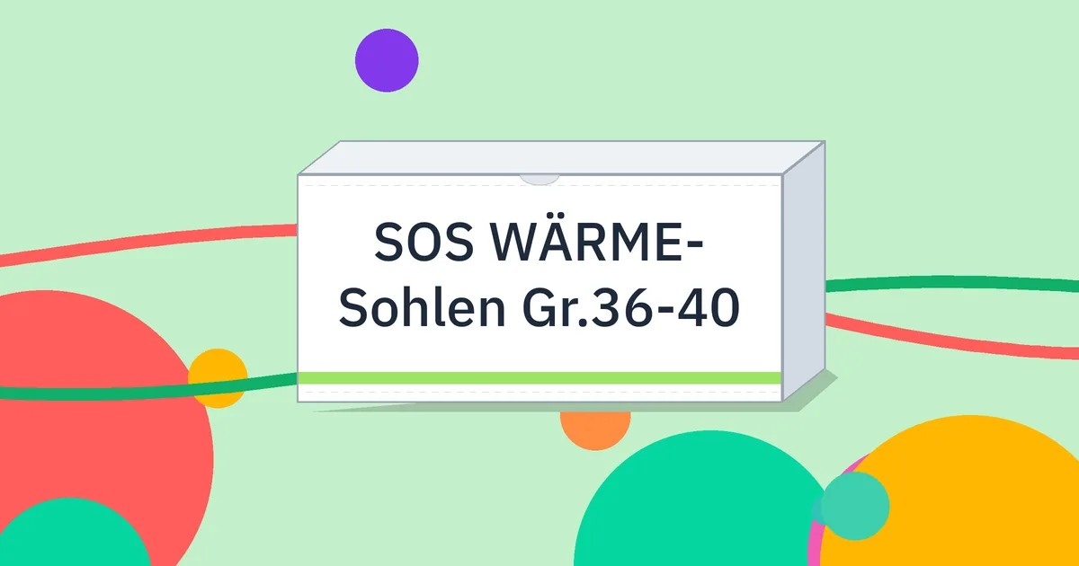 Symbolbild: Packung mit der Aufschrift SOS WÄRME-Sohlen Gr.36-40 (PZN 18133380) – Verfügbarkeit und Bezug in Apotheken in Frankfurt am Main