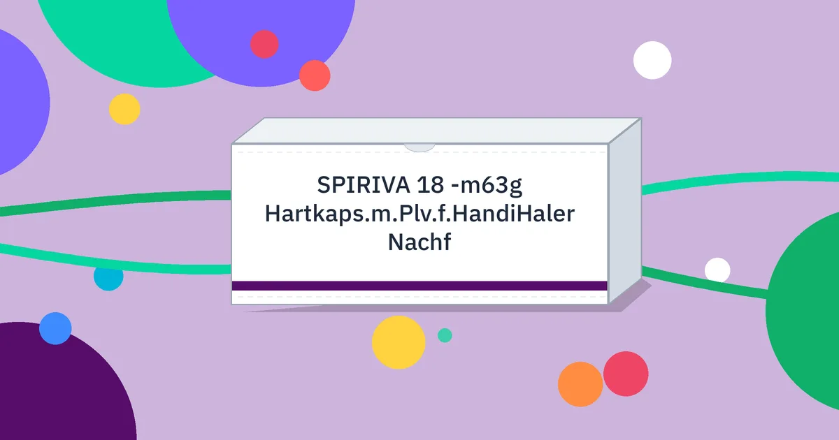 Symbolbild: Packung mit der Aufschrift SPIRIVA 18 -m63g Hartkaps.m.Plv.f.HandiHaler Nachf (PZN 05468050) – Verfügbarkeit und Bezug in Apotheken in Frankfurt am Main
