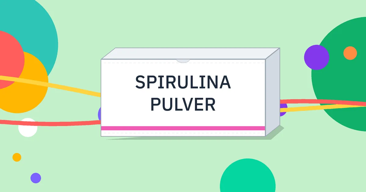 Symbolbild: Packung mit der Aufschrift SPIRULINA PULVER (PZN 07434902) – Verfügbarkeit und Bezug in Apotheken in Frankfurt am Main
