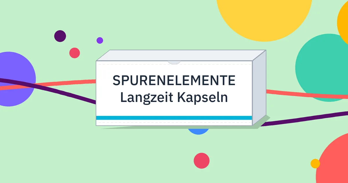 Symbolbild: Packung mit der Aufschrift SPURENELEMENTE Langzeit Kapseln (PZN 11169340) – Verfügbarkeit und Bezug in Apotheken in Frankfurt am Main