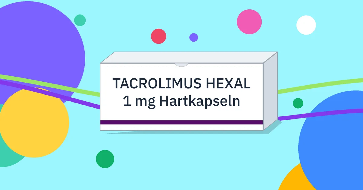 Symbolbild: Packung mit der Aufschrift TACROLIMUS HEXAL 1 mg Hartkapseln (PZN 00331398) – Verfügbarkeit und Bezug in Apotheken in Frankfurt am Main