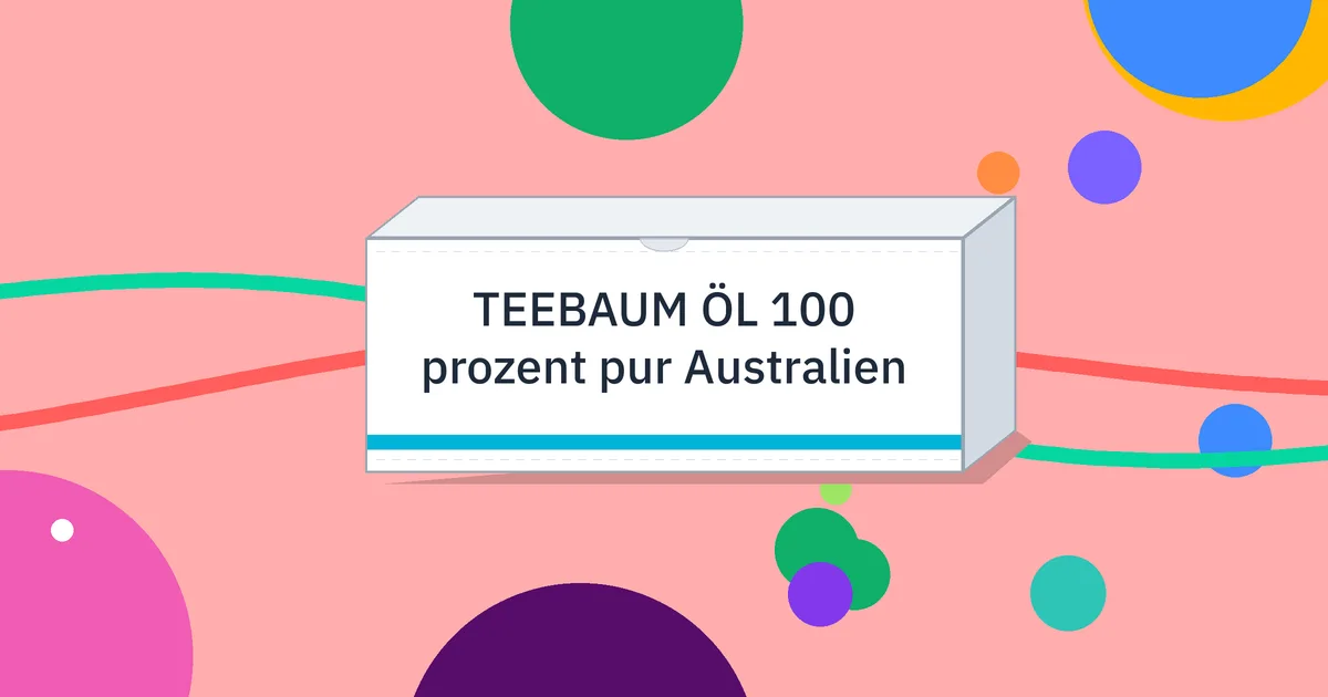 Symbolbild: Packung mit der Aufschrift TEEBAUM ÖL 100 prozent pur Australien (PZN 11129576) – Verfügbarkeit und Bezug in Apotheken in Frankfurt am Main