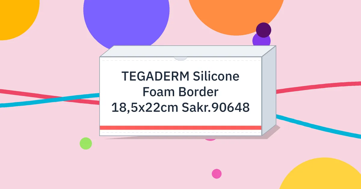 Symbolbild: Packung mit der Aufschrift TEGADERM Silicone Foam Border 18,5x22cm Sakr.90648 (PZN 12530341) – Verfügbarkeit und Bezug in Apotheken in Frankfurt am Main