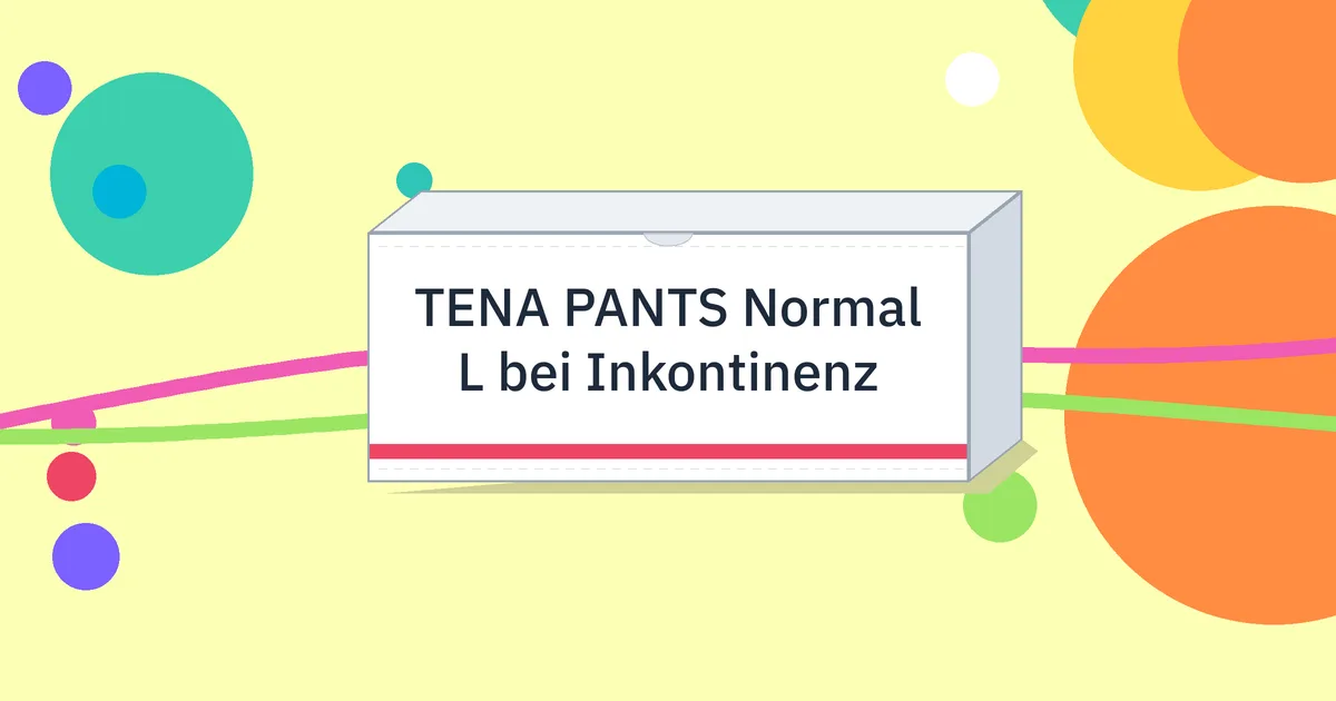 Symbolbild: Packung mit der Aufschrift TENA PANTS Normal L bei Inkontinenz (PZN 00561336) – Verfügbarkeit und Bezug in Apotheken in Frankfurt am Main
