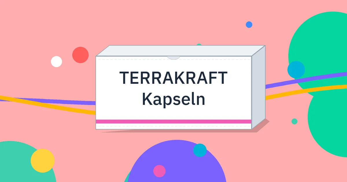 Symbolbild: Packung mit der Aufschrift TERRAKRAFT Kapseln (PZN 00637200) – Verfügbarkeit und Bezug in Apotheken in Frankfurt am Main