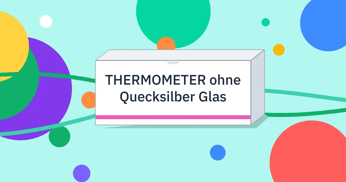 Symbolbild: Packung mit der Aufschrift THERMOMETER ohne Quecksilber Glas (PZN 02523647) – Verfügbarkeit und Bezug in Apotheken in Frankfurt am Main