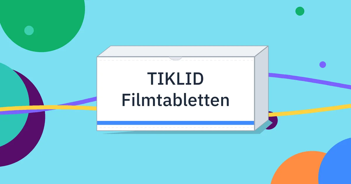 Symbolbild: Packung mit der Aufschrift TIKLID Filmtabletten (PZN 08896734) – Verfügbarkeit und Bezug in Apotheken in Frankfurt am Main