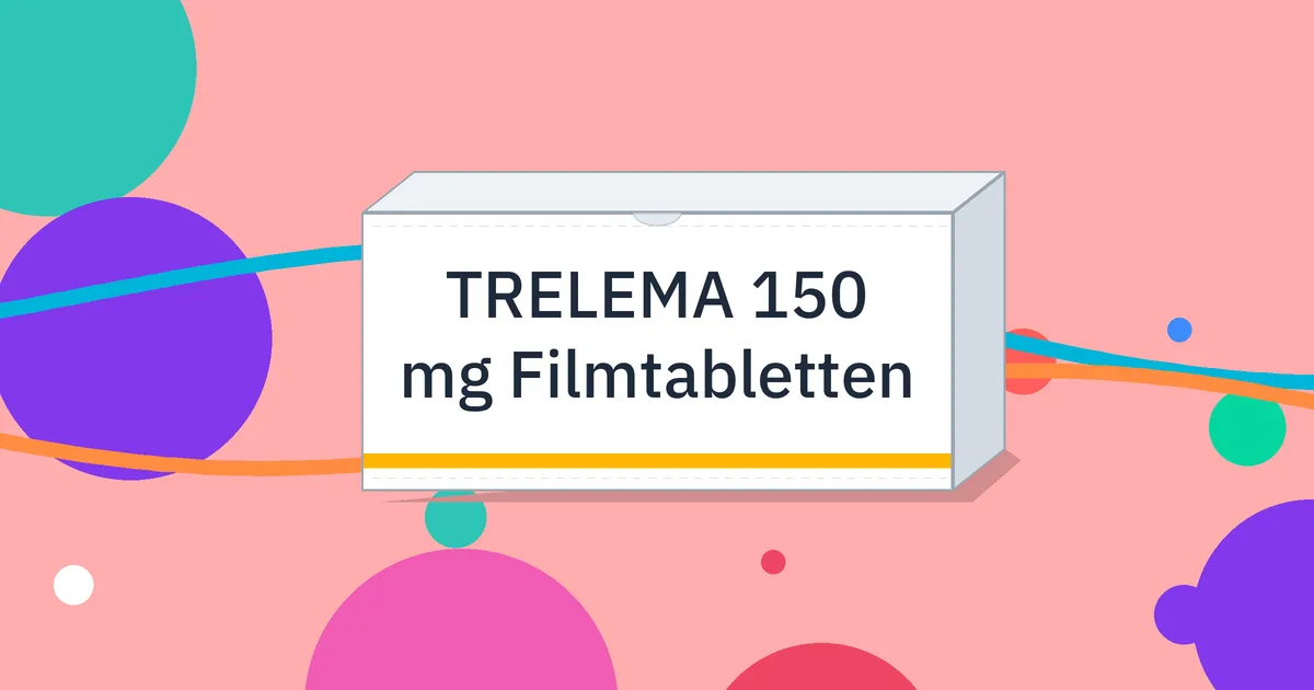 Symbolbild: Packung mit der Aufschrift TRELEMA 150 mg Filmtabletten (PZN 19835724) – Verfügbarkeit und Bezug in Apotheken in Frankfurt am Main