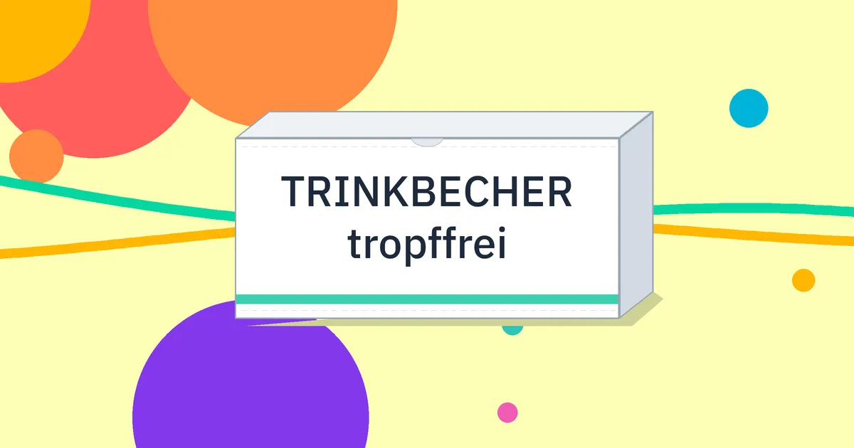 Symbolbild: Packung mit der Aufschrift TRINKBECHER tropffrei (PZN 04125796) – Verfügbarkeit und Bezug in Apotheken in Frankfurt am Main
