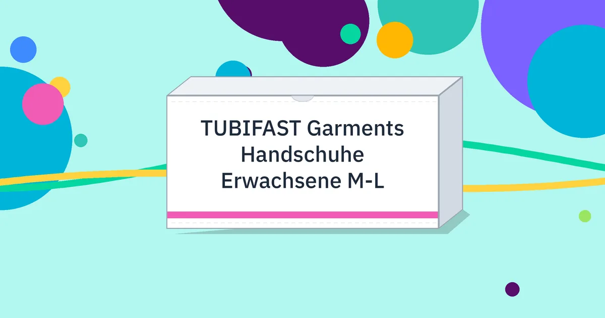 Symbolbild: Packung mit der Aufschrift TUBIFAST Garments Handschuhe Erwachsene M-L (PZN 10064596) – Verfügbarkeit und Bezug in Apotheken in Frankfurt am Main