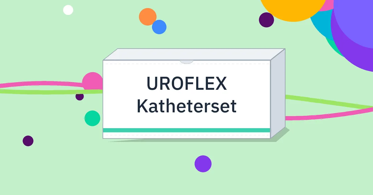 Symbolbild: Packung mit der Aufschrift UROFLEX Katheterset (PZN 20094730) – Verfügbarkeit und Bezug in Apotheken in Frankfurt am Main