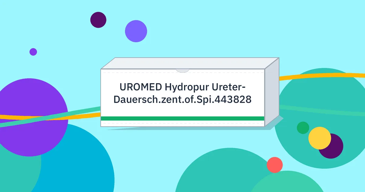 Symbolbild: Packung mit der Aufschrift UROMED Hydropur Ureter-Dauersch.zent.of.Spi.443828 (PZN 11372064) – Verfügbarkeit und Bezug in Apotheken in Frankfurt am Main
