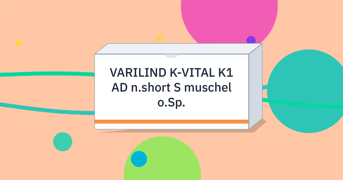 Symbolbild: Packung mit der Aufschrift VARILIND K-VITAL K1 AD n.short S muschel o.Sp. (PZN 20567140) – Verfügbarkeit und Bezug in Apotheken in Frankfurt am Main