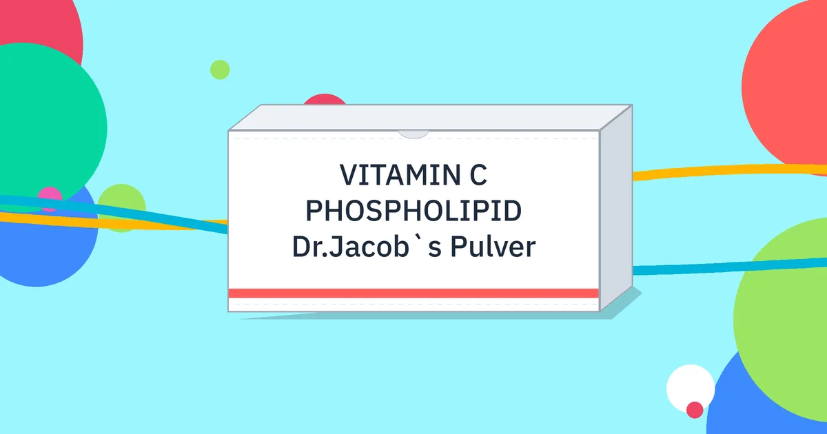 Symbolbild: Packung mit der Aufschrift VITAMIN C PHOSPHOLIPID Dr.Jacob`s Pulver (PZN 15637186) – Verfügbarkeit und Bezug in Apotheken in Frankfurt am Main