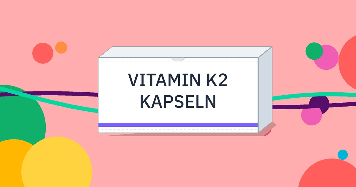 Symbolbild: Packung mit der Aufschrift VITAMIN K2 KAPSELN (PZN 17991779) – Verfügbarkeit und Bezug in Apotheken in Frankfurt am Main