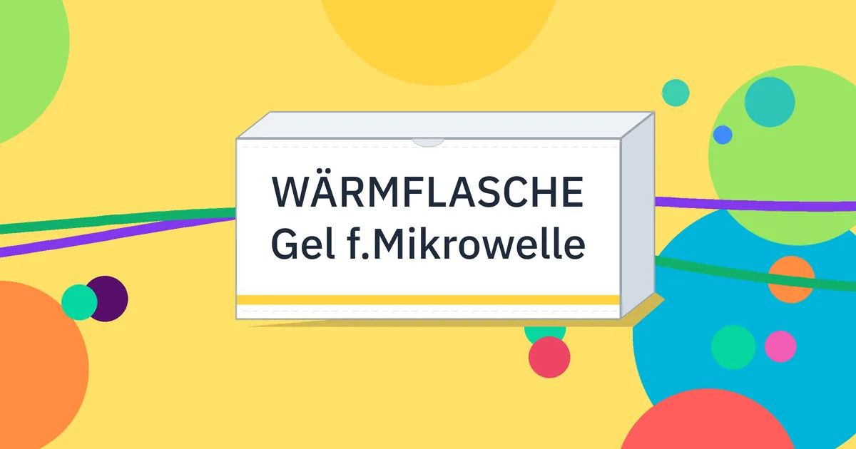 Symbolbild: Packung mit der Aufschrift WÄRMFLASCHE Gel f.Mikrowelle (PZN 14268924) – Verfügbarkeit und Bezug in Apotheken in Frankfurt am Main