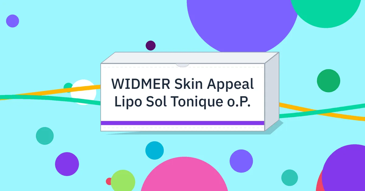 Symbolbild: Packung mit der Aufschrift WIDMER Skin Appeal Lipo Sol Tonique o.P. (PZN 06920285) – Verfügbarkeit und Bezug in Apotheken in Frankfurt am Main