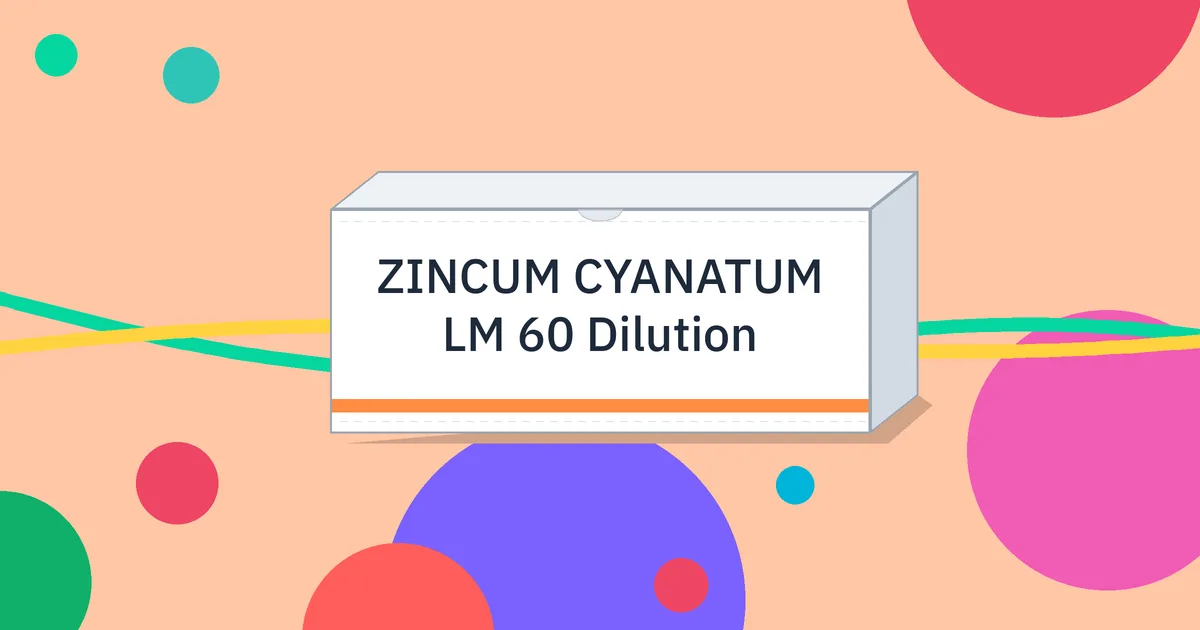 Symbolbild: Packung mit der Aufschrift ZINCUM CYANATUM LM 60 Dilution (PZN 13292760) – Verfügbarkeit und Bezug in Apotheken in Frankfurt am Main