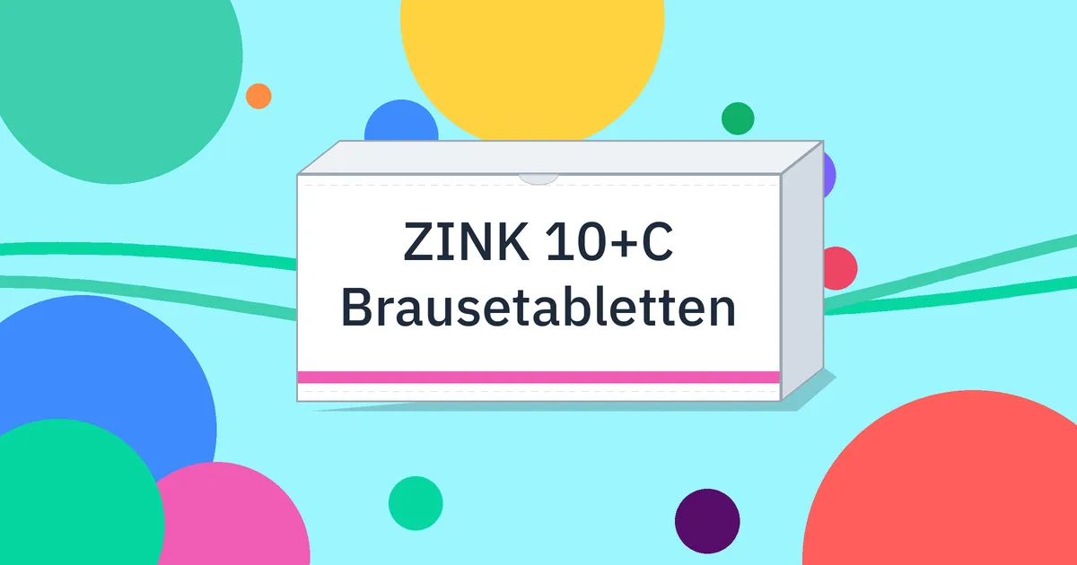 Symbolbild: Packung mit der Aufschrift ZINK 10+C Brausetabletten (PZN 01247122) – Verfügbarkeit und Bezug in Apotheken in Frankfurt am Main