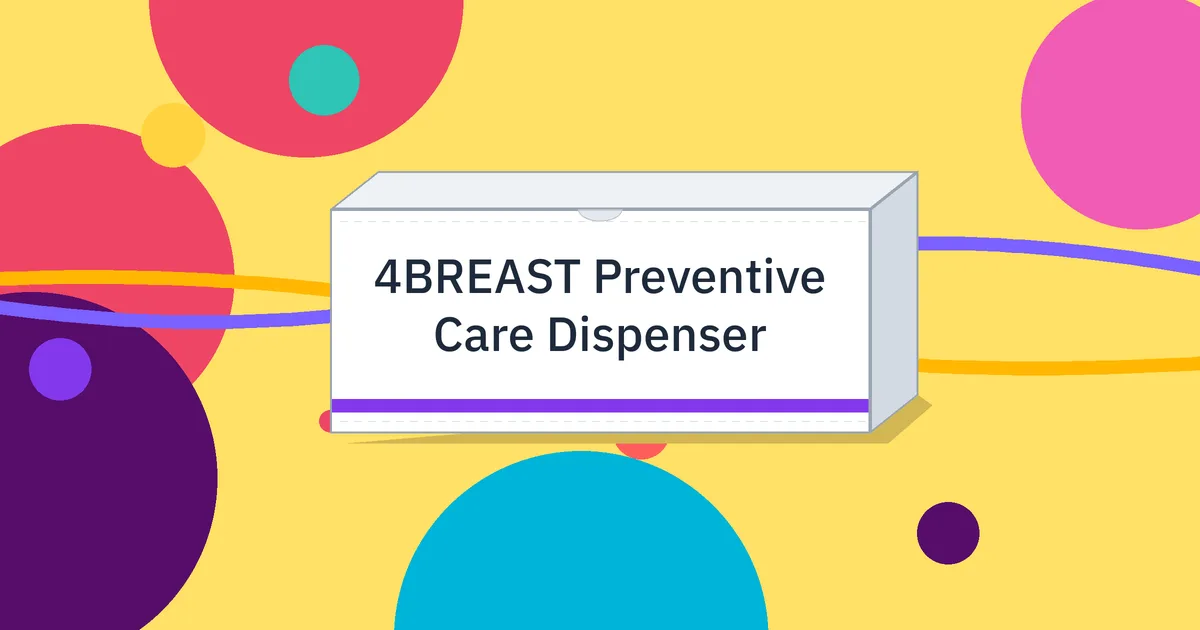 Symbolbild: Packung mit der Aufschrift 4BREAST Preventive Care Dispenser (PZN 20187302) – Verfügbarkeit und Bezug in Apotheken in Frankfurt am Main