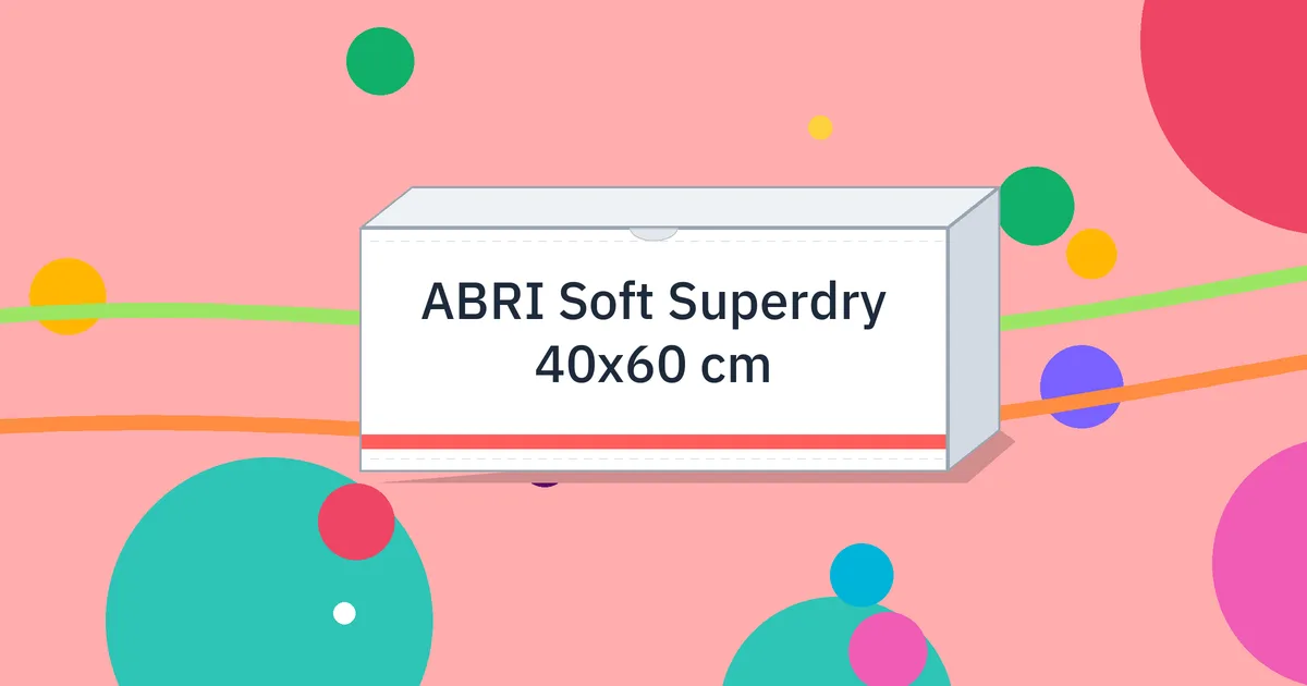 Symbolbild: Packung mit der Aufschrift ABRI Soft Superdry 40x60 cm (PZN 04972823) – Verfügbarkeit und Bezug in Apotheken in Frankfurt am Main