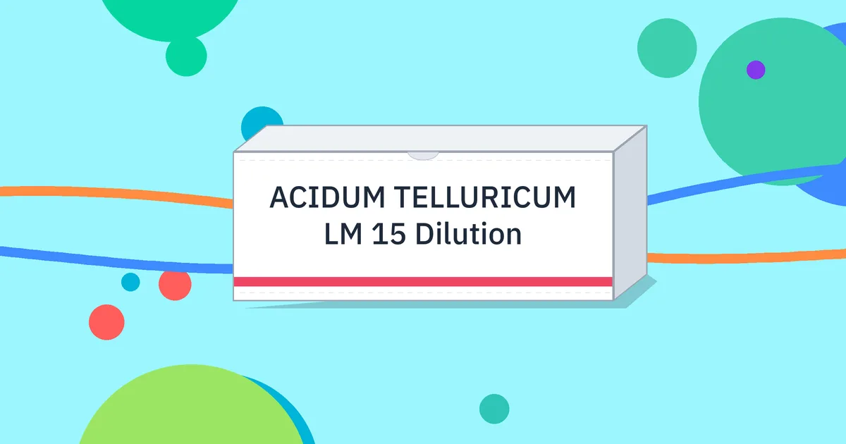Symbolbild: Packung mit der Aufschrift ACIDUM TELLURICUM LM 15 Dilution (PZN 13287718) – Verfügbarkeit und Bezug in Apotheken in Frankfurt am Main