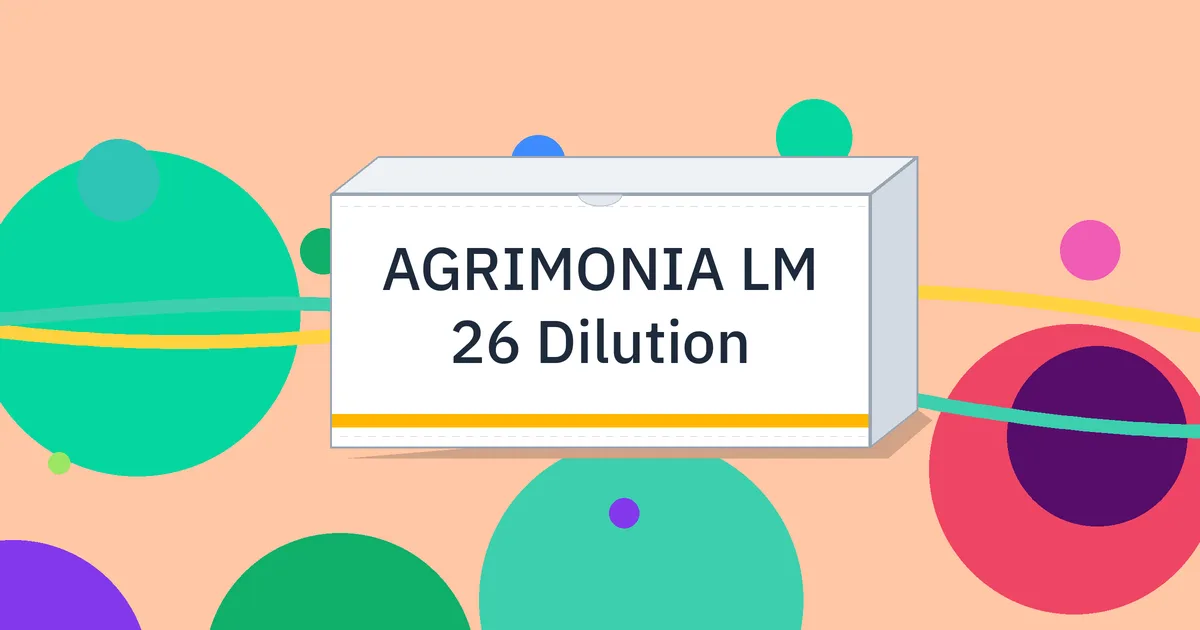 Symbolbild: Packung mit der Aufschrift AGRIMONIA LM 26 Dilution (PZN 13307088) – Verfügbarkeit und Bezug in Apotheken in Frankfurt am Main