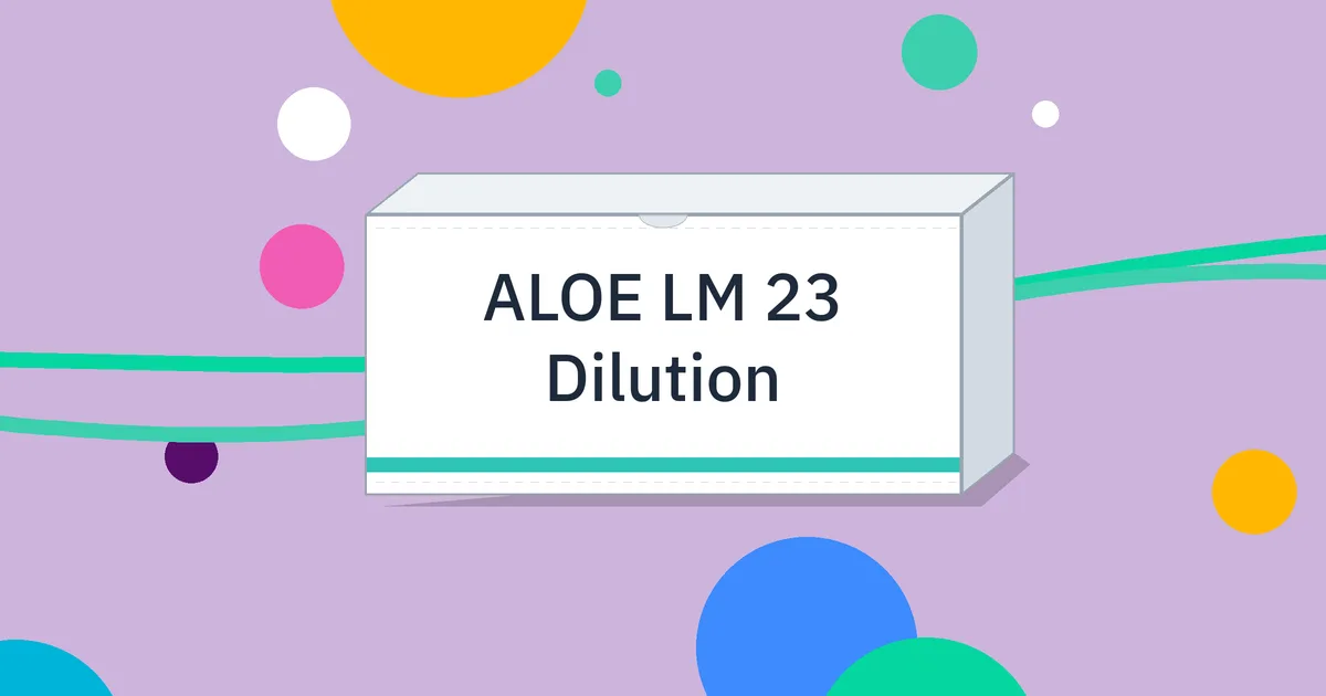 Symbolbild: Packung mit der Aufschrift ALOE LM 23 Dilution (PZN 12757636) – Verfügbarkeit und Bezug in Apotheken in Frankfurt am Main