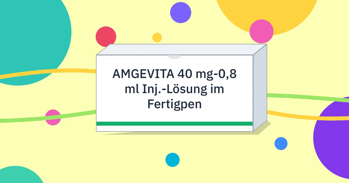 Symbolbild: Packung mit der Aufschrift AMGEVITA 40 mg-0,8 ml Inj.-Lösung im Fertigpen (PZN 16018367) – Verfügbarkeit und Bezug in Apotheken in Frankfurt am Main