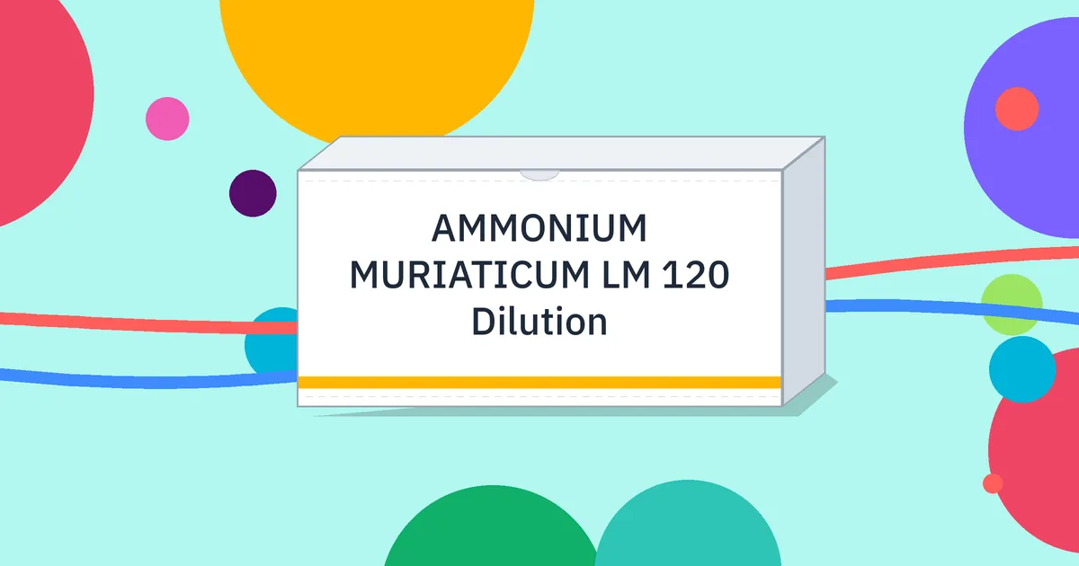 Symbolbild: Packung mit der Aufschrift AMMONIUM MURIATICUM LM 120 Dilution (PZN 12761359) – Verfügbarkeit und Bezug in Apotheken in Frankfurt am Main