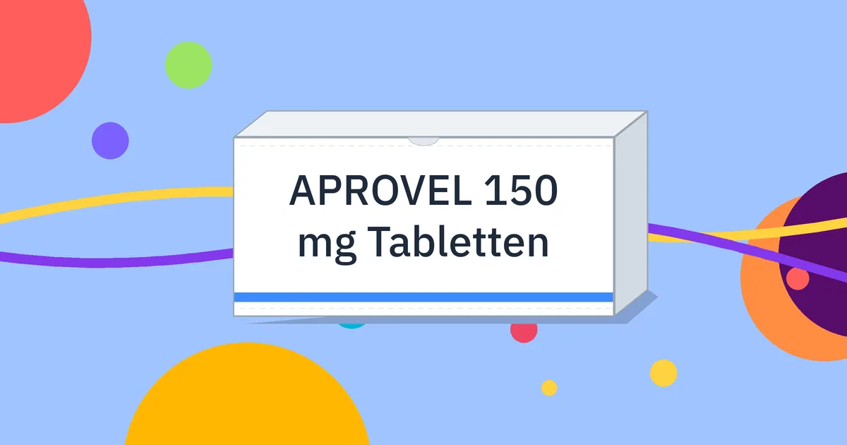 Symbolbild: Packung mit der Aufschrift APROVEL 150 mg Tabletten (PZN 16909103) – Verfügbarkeit und Bezug in Apotheken in Frankfurt am Main