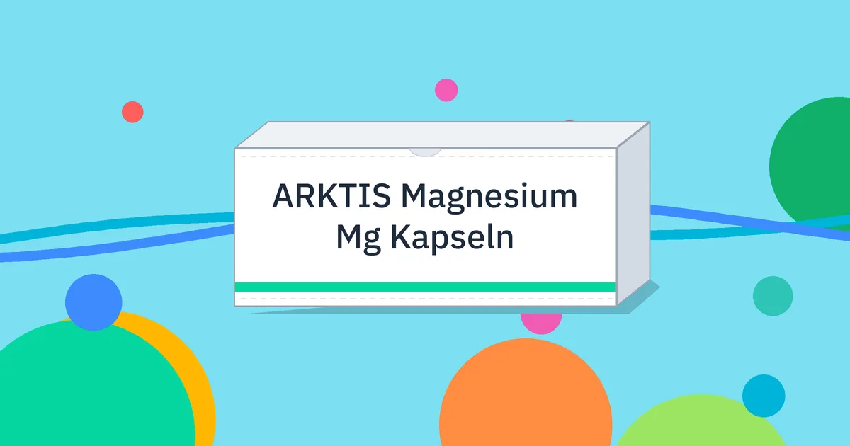 Symbolbild: Packung mit der Aufschrift ARKTIS Magnesium Mg Kapseln (PZN 16024391) – Verfügbarkeit und Bezug in Apotheken in Frankfurt am Main