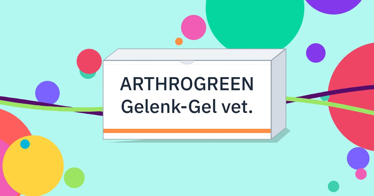 Symbolbild: Packung mit der Aufschrift ARTHROGREEN Gelenk-Gel vet. (PZN 19119985) – Verfügbarkeit und Bezug in Apotheken in Frankfurt am Main