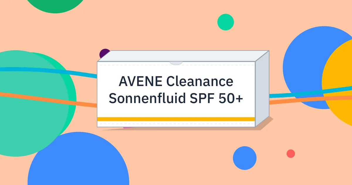 Symbolbild: Packung mit der Aufschrift AVENE Cleanance Sonnenfluid SPF 50+ (PZN 17293377) – Verfügbarkeit und Bezug in Apotheken in Frankfurt am Main