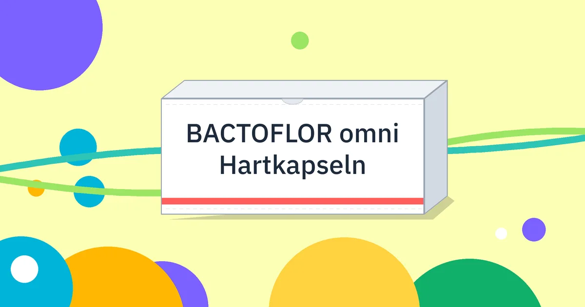 Symbolbild: Packung mit der Aufschrift BACTOFLOR omni Hartkapseln (PZN 19524898) – Verfügbarkeit und Bezug in Apotheken in Frankfurt am Main
