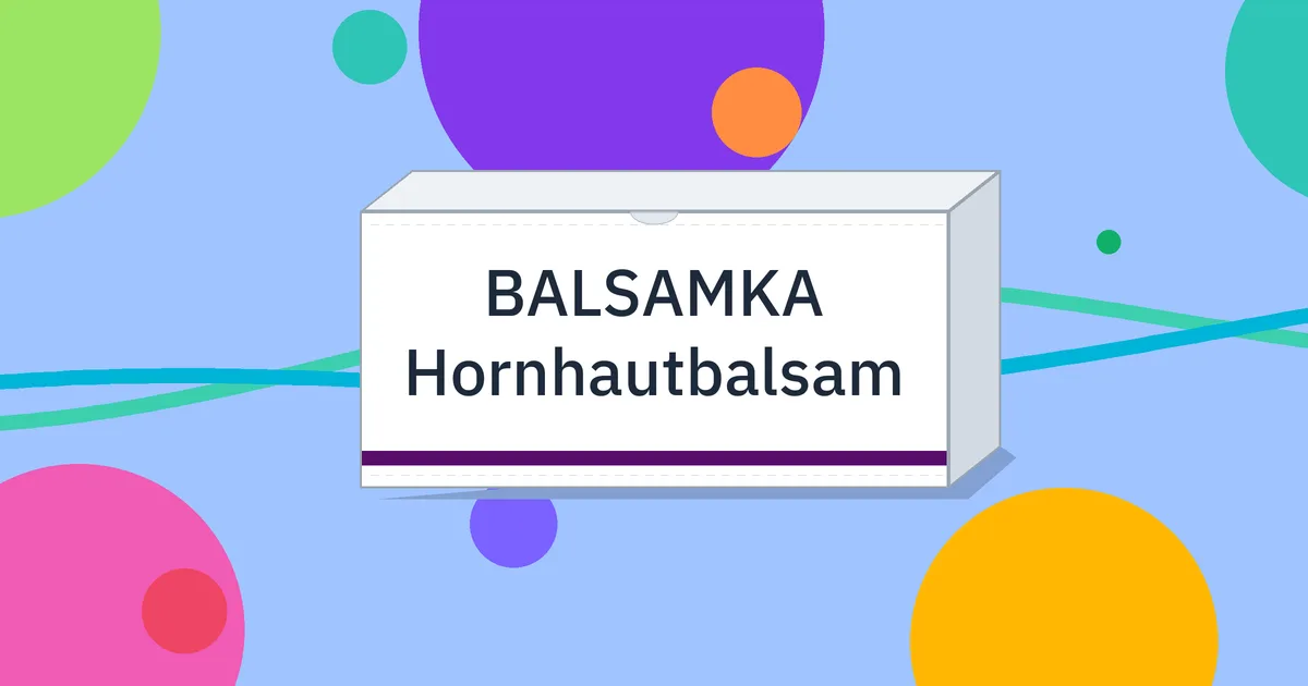 Symbolbild: Packung mit der Aufschrift BALSAMKA Hornhautbalsam (PZN 02200192) – Verfügbarkeit und Bezug in Apotheken in Frankfurt am Main