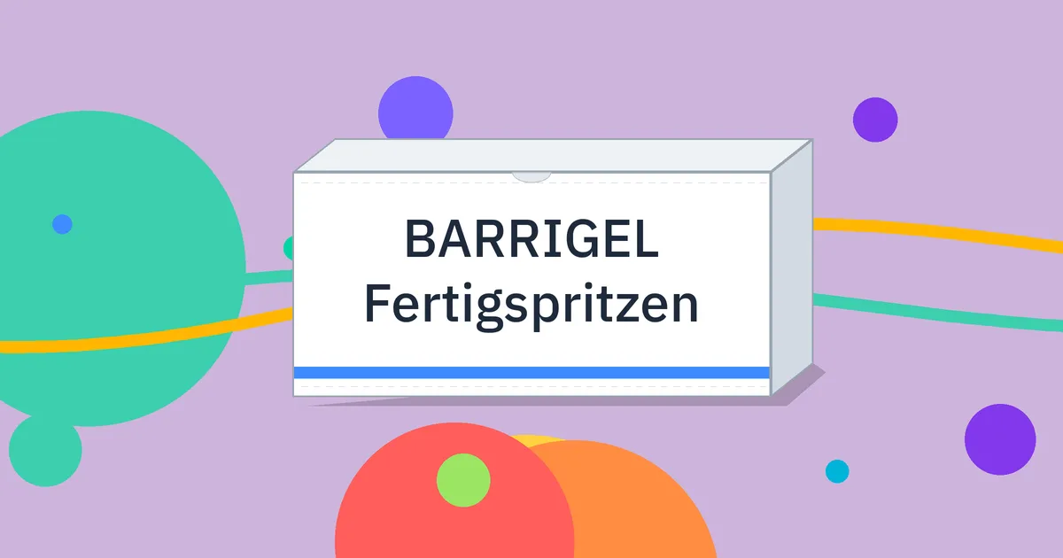Symbolbild: Packung mit der Aufschrift BARRIGEL Fertigspritzen (PZN 17269752) – Verfügbarkeit und Bezug in Apotheken in Frankfurt am Main