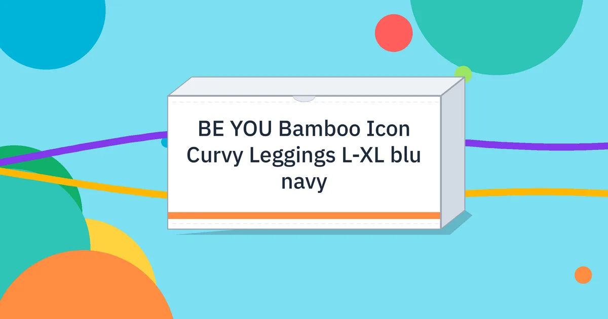 Symbolbild: Packung mit der Aufschrift BE YOU Bamboo Icon Curvy Leggings L-XL blu navy (PZN 20376693) – Verfügbarkeit und Bezug in Apotheken in Frankfurt am Main