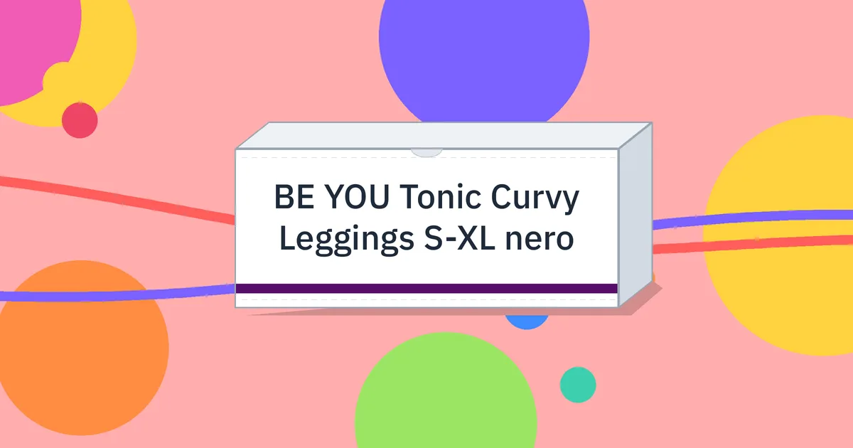 Symbolbild: Packung mit der Aufschrift BE YOU Tonic Curvy Leggings S-XL nero (PZN 18319624) – Verfügbarkeit und Bezug in Apotheken in Frankfurt am Main