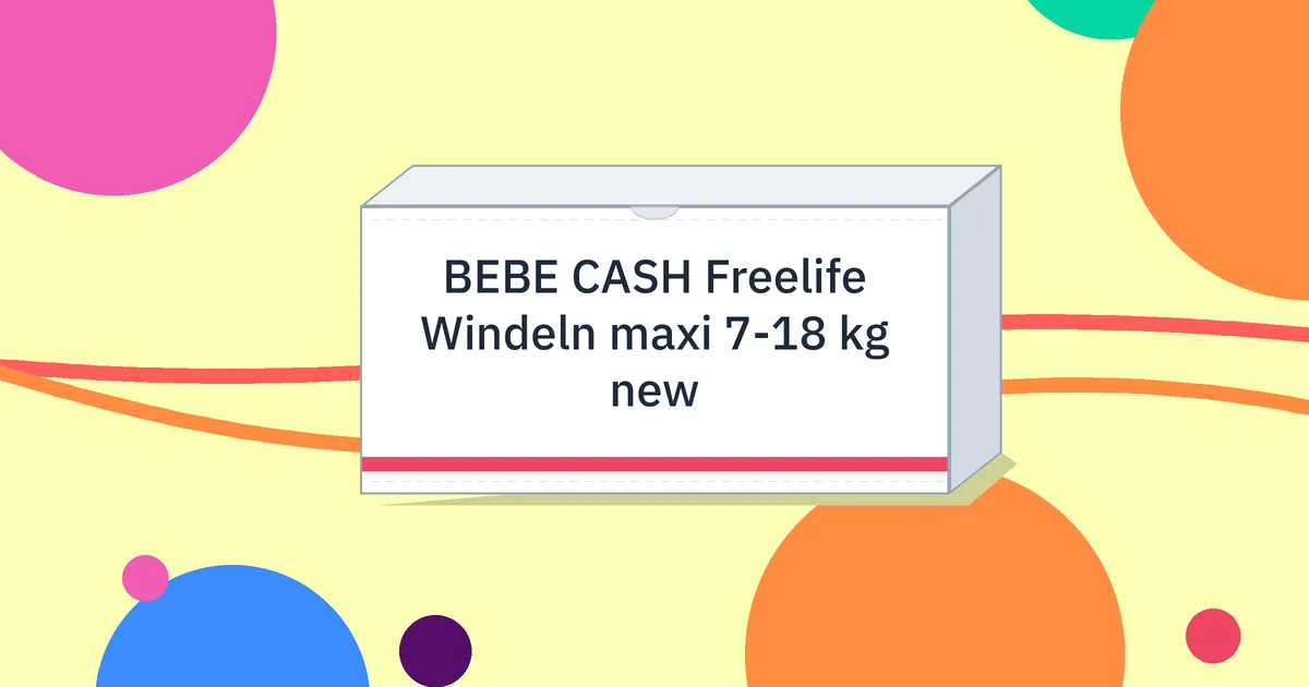 Symbolbild: Packung mit der Aufschrift BEBE CASH Freelife Windeln maxi 7-18 kg new (PZN 15578673) – Verfügbarkeit und Bezug in Apotheken in Frankfurt am Main