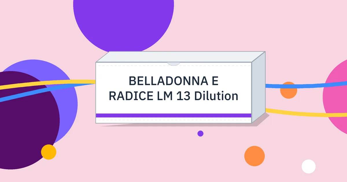 Symbolbild: Packung mit der Aufschrift BELLADONNA E RADICE LM 13 Dilution (PZN 13381191) – Verfügbarkeit und Bezug in Apotheken in Frankfurt am Main