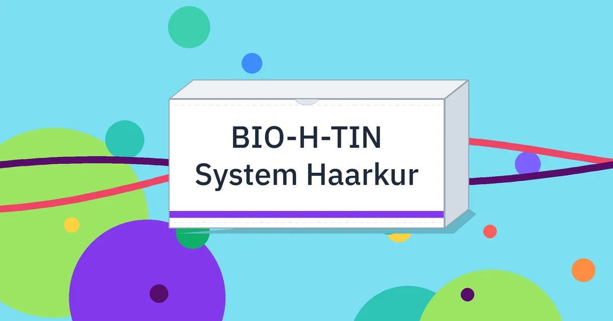 Symbolbild: Packung mit der Aufschrift BIO-H-TIN System Haarkur (PZN 00732499) – Verfügbarkeit und Bezug in Apotheken in Frankfurt am Main